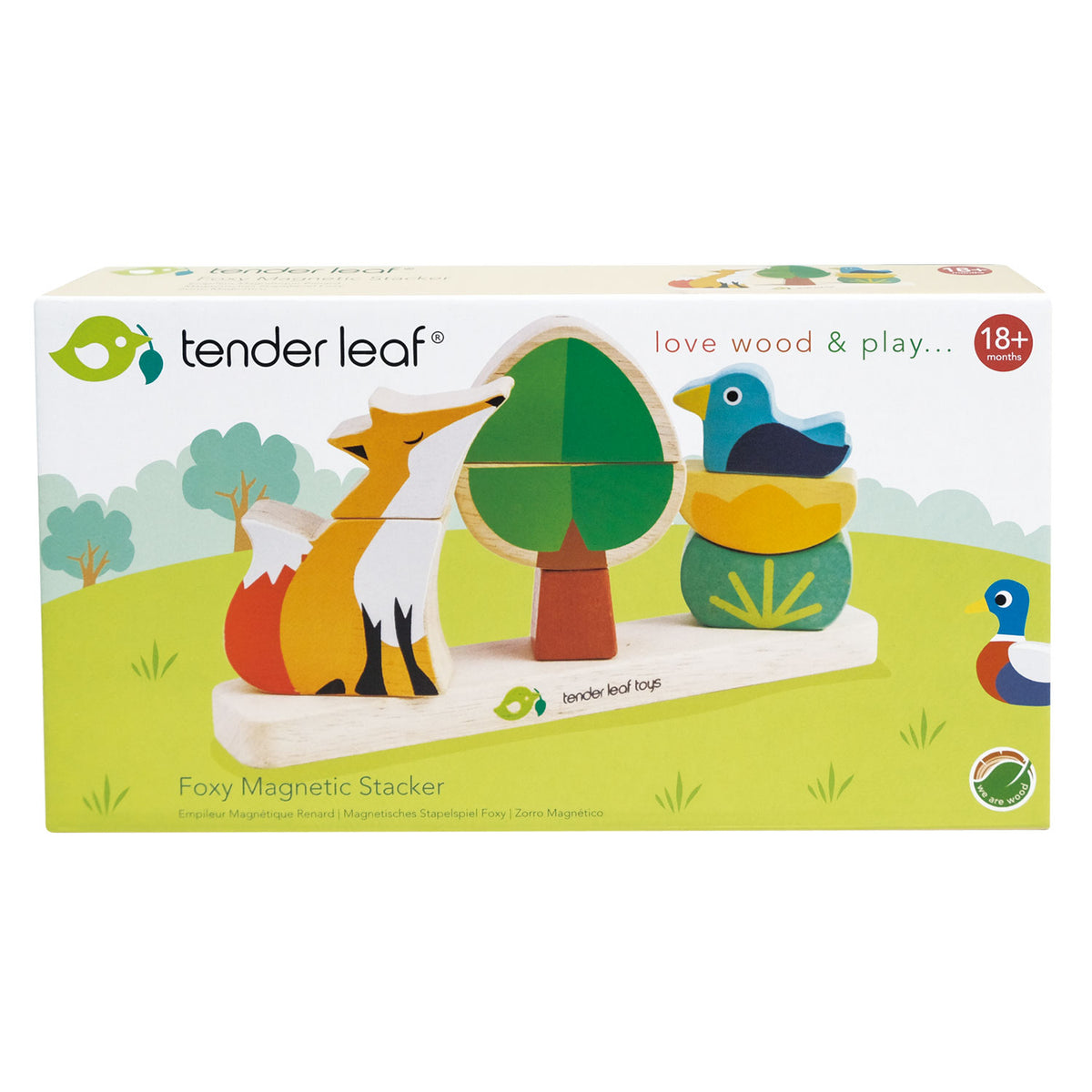 Foxy Magnetic Stacker – Tender Leaf Toys Canada